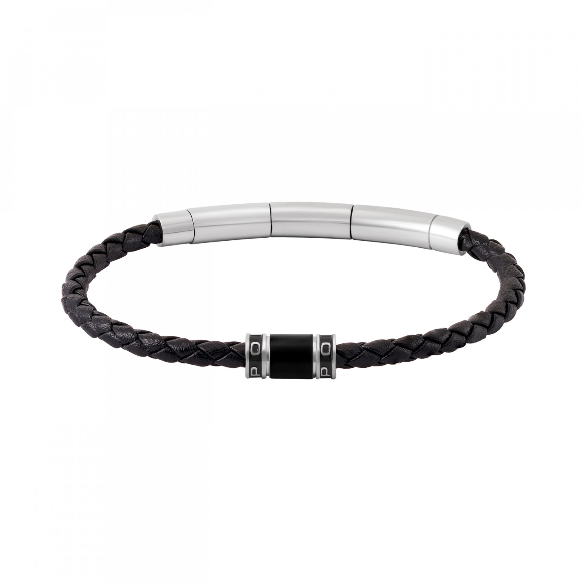 Pulseira Police Carbon Preta | Ourivesaria Milenium